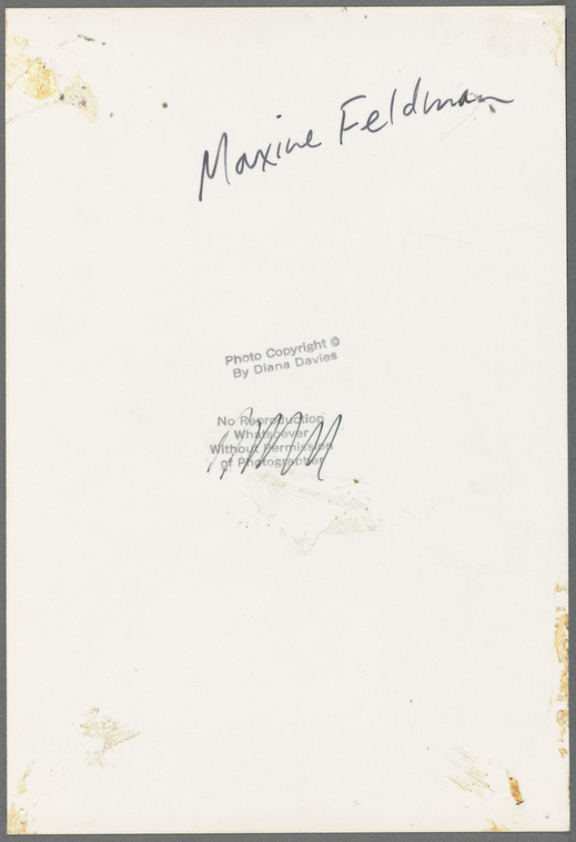 Maxine Feldman - NYPL Digital Collections