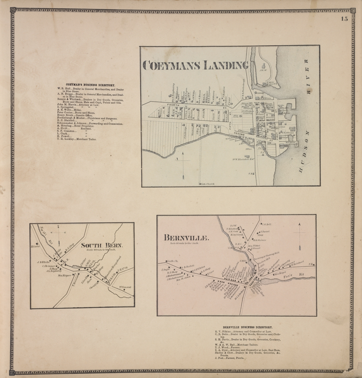 Coeymans Business Directory; Coeymans Landing [Village]; South Bern ...