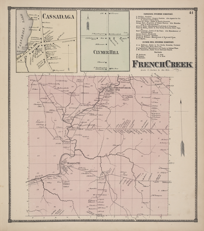 Mapa De Cassadaga, Florida
