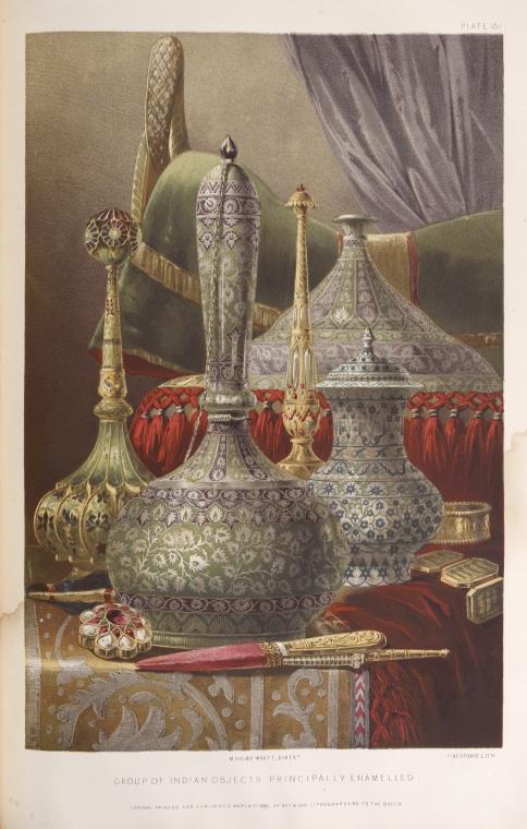Group of Indian objects principally enamelled. - NYPL Digital Collections