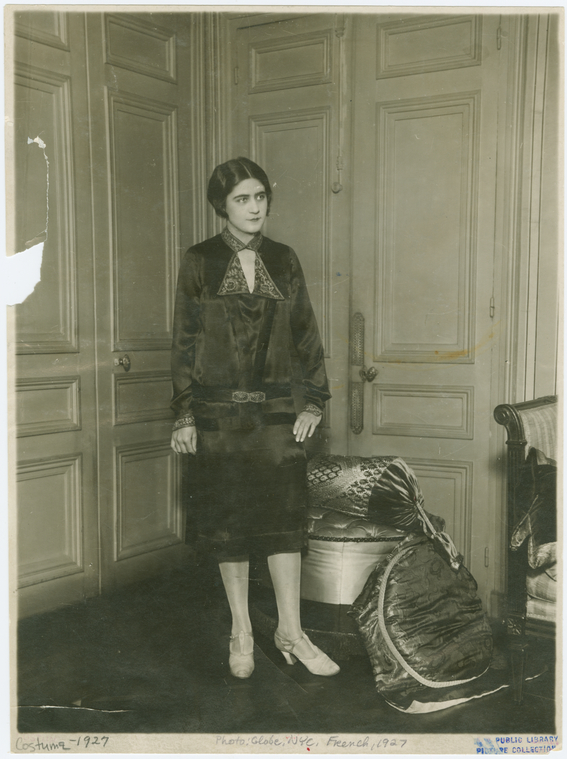 French woman by door. - NYPL Digital Collections