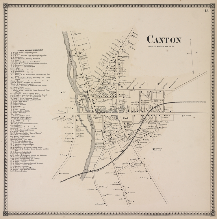 Canton Village Directory. ; Canton [Village] - NYPL Digital Collections