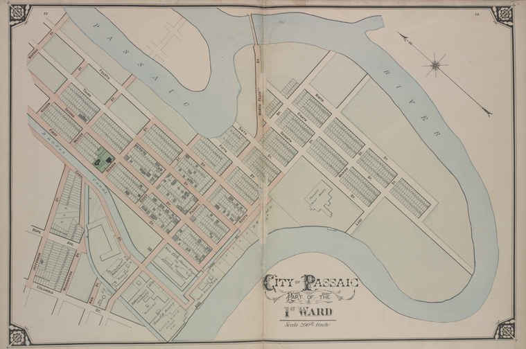 City of Paterson. Part of the 1st Ward - NYPL Digital Collections