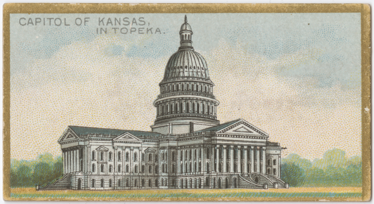 Capitol of Kansas in Topeka. - NYPL Digital Collections