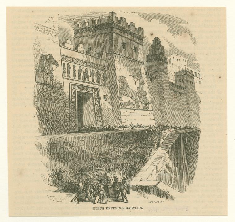 Cyrus entering Babylon - NYPL Digital Collections