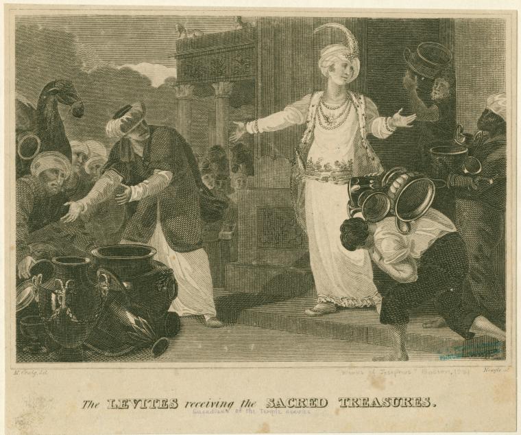 The Levites receiving the sacred treasures - NYPL Digital Collections