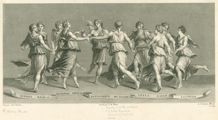 The dance of Apollo and the Muses - NYPL Digital Collections
