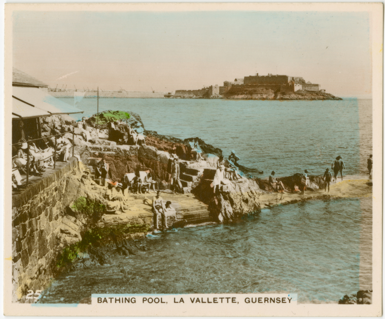Bathing pool. La Vallette, Guernsey. - NYPL Digital Collections