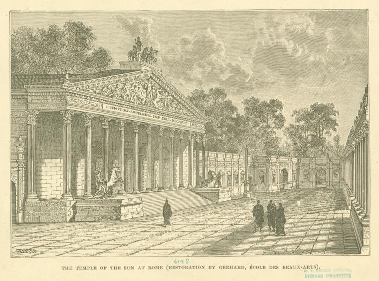 A Solar Temple Of Ancient Rome Temple Of Venus And Roma Madain