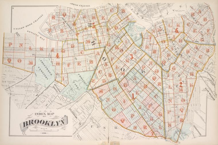 Index Map of Brooklyn - NYPL Digital Collections