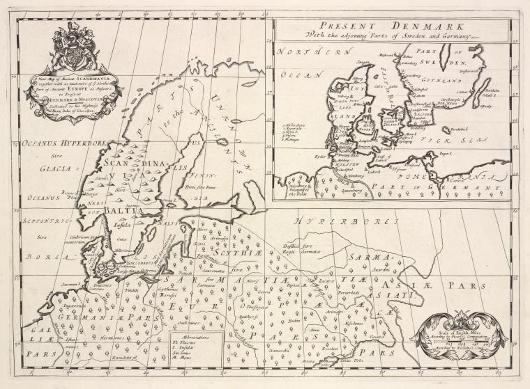Ancient Scandinavia Map SCANDINAVIA Northern Sweden & Norway, Finland,