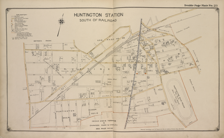 Huntington Station South of Railroad - NYPL Digital Collections