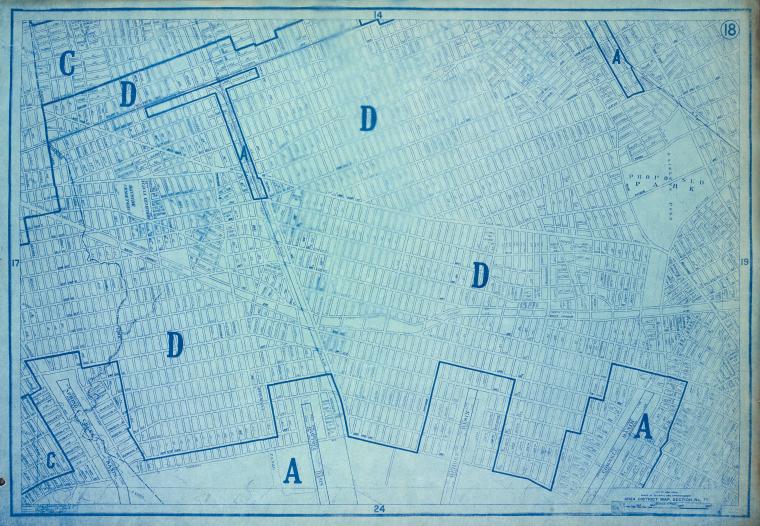 Area District Map Section No. 18 - NYPL Digital Collections