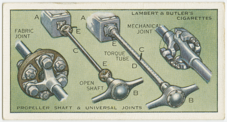Propeller shaft and universal joints. - NYPL Digital Collections