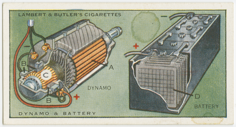 The dynamo and battery. - NYPL Digital Collections