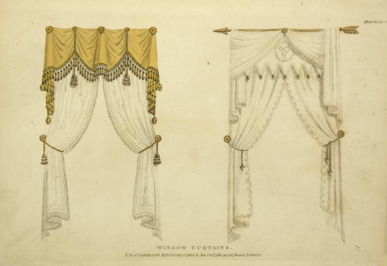 Window Drapes Drawing