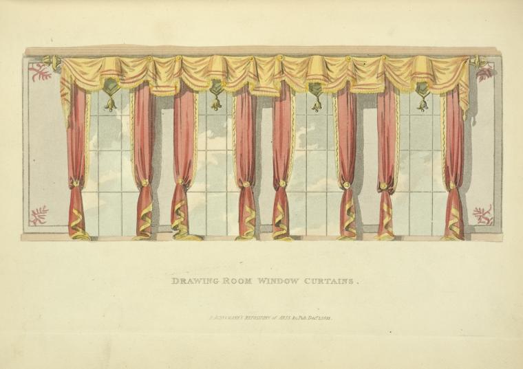 Drawing room window curtains - NYPL Digital Collections