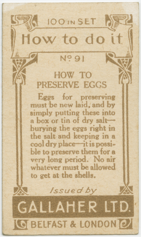 How to preserve eggs. - NYPL Digital Collections
