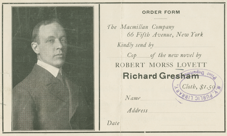 Robert Morss Lovett. - NYPL Digital Collections