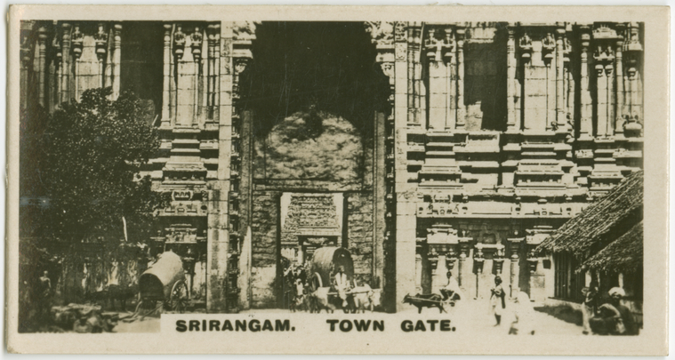South of India, Srirangam, town gate. - NYPL Digital Collections