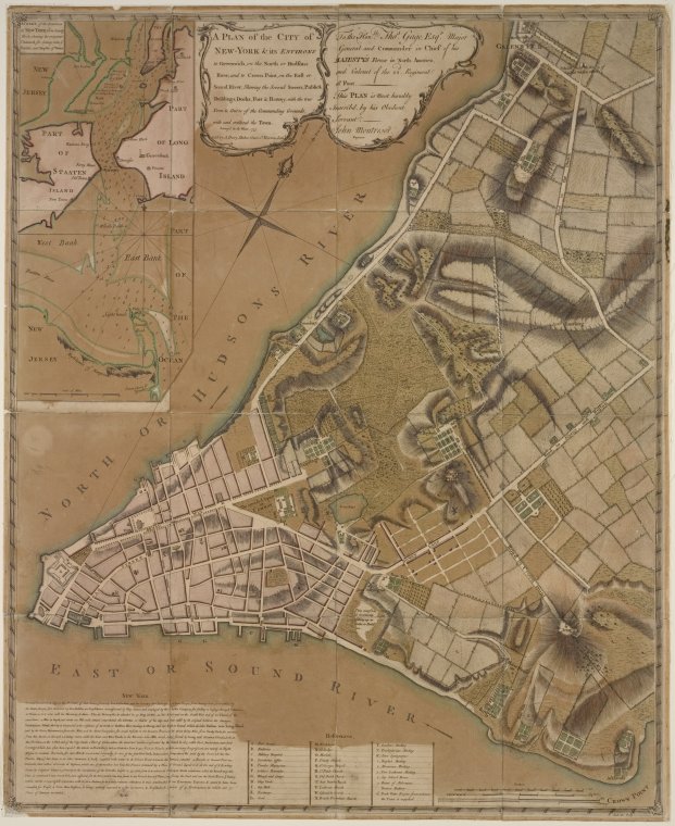 Plan of New York City of New-York and its environs to Greenwich ...