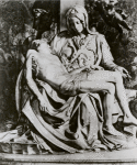 Pieta on Exhibit at Vatican Pavilion - NYPL Digital Collections