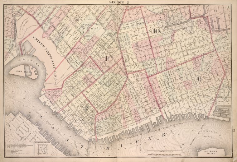 Brooklyn, Double Page Section 2; [Including Wards 1, 2, 3, 4, 5, 6, 10 ...