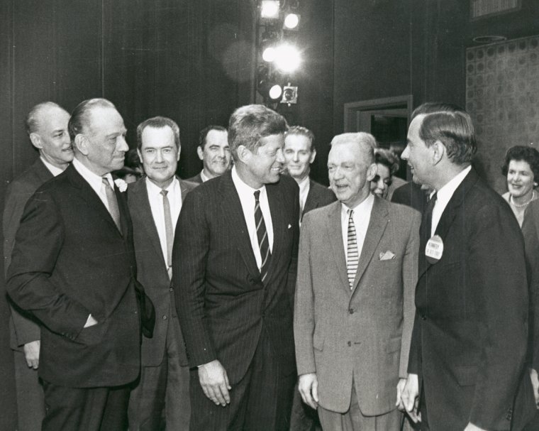 Hugh Franklin, Melvyn Douglas, Frank Lovejoy, Karl Weber, President ...