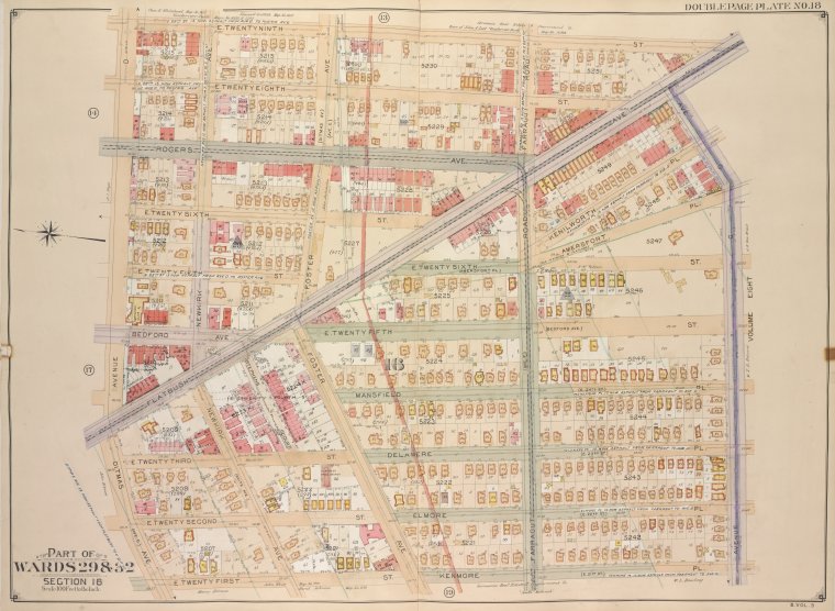 Brooklyn, Vol. 5, Double Page Plate No. 18; Part of Wards 29 & 32 ...