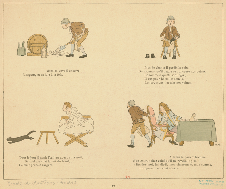 [Le savetier et le financier] - NYPL Digital Collections