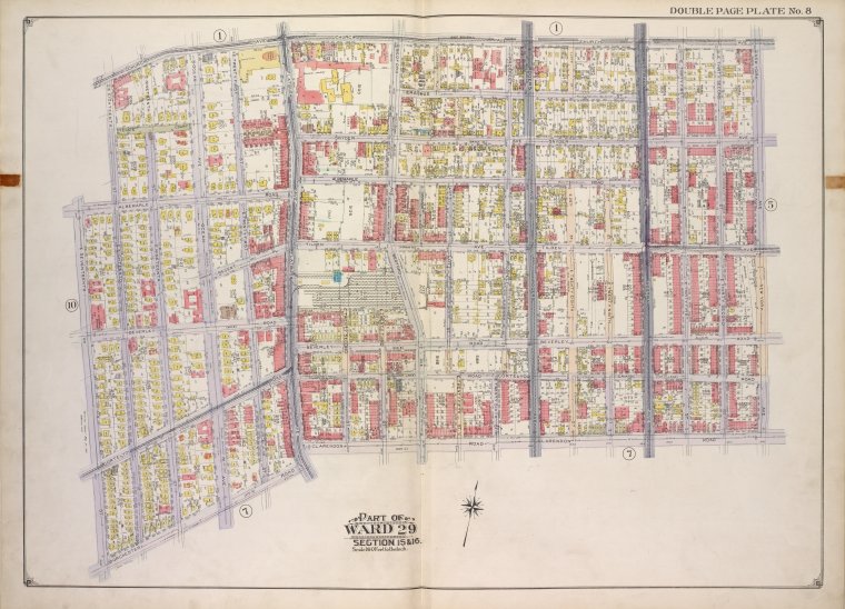 Brooklyn Street Map 1900 1900 Map Of Brooklyn, NY — High Res