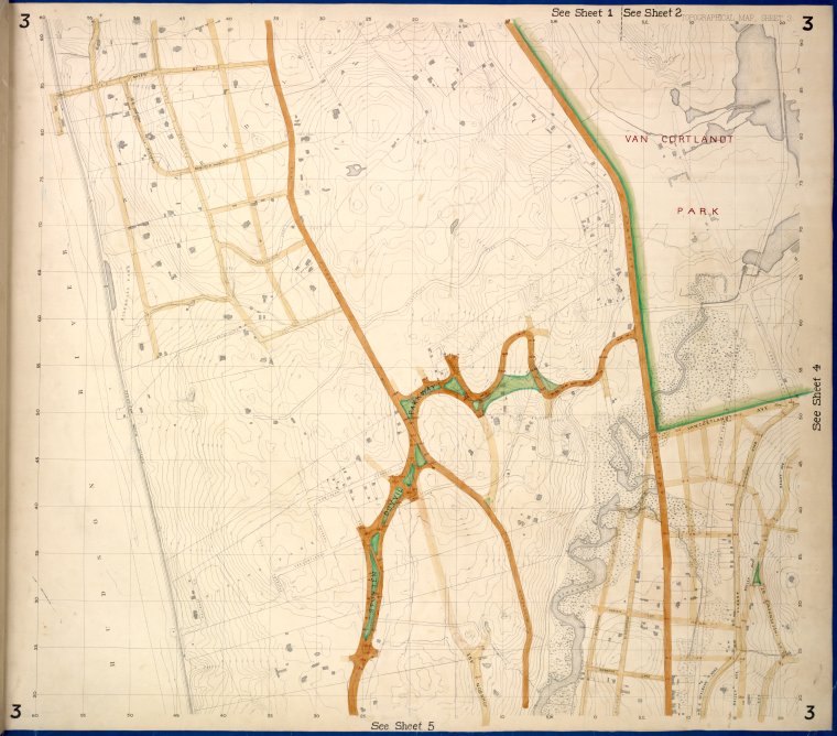 Bronx, Topographical Map Sheet 3; [Map bounded by Bates St., Riverdale ...