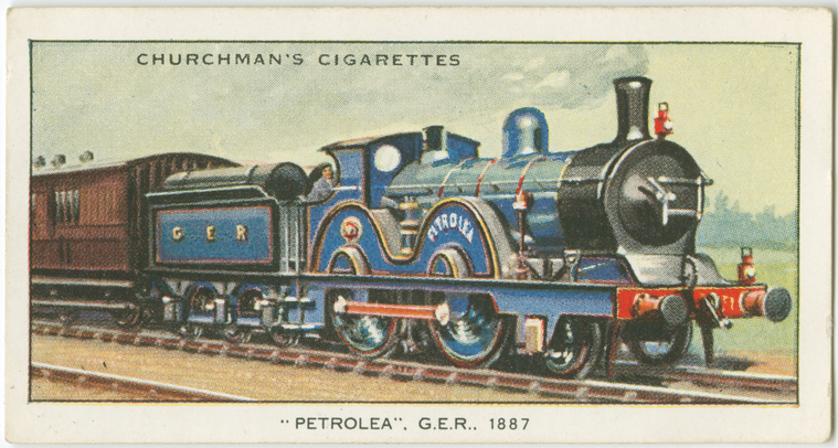 The First oil-fuel loco, "Petrolea", G. E. R., 1887. - NYPL Digital ...