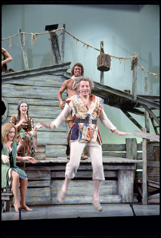 Madeline Kahn, Joan Copeland, Michael Karm [background] and Danny Kaye ...