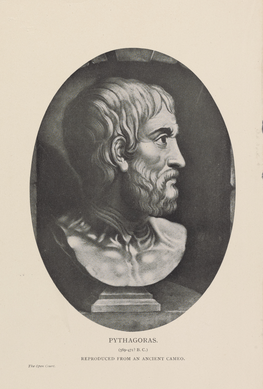 Pythagoras Portrait Pythagoras, Greek Mathematician #7 Tapestry By
