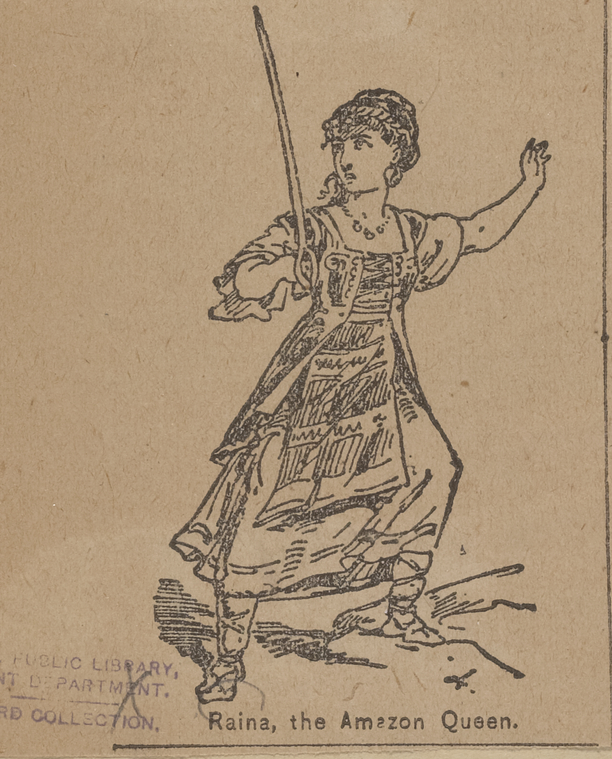 Raina, the Amazon Queen. - NYPL Digital Collections