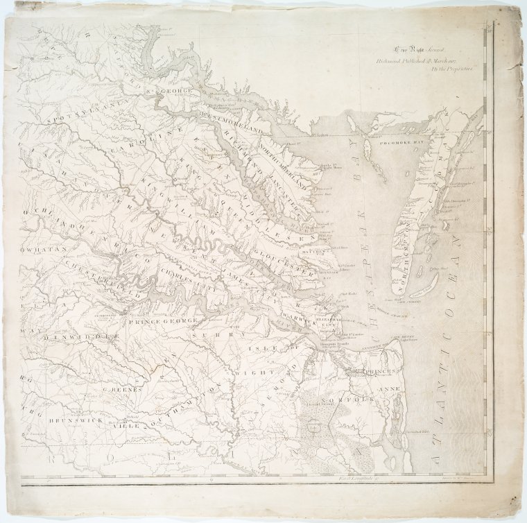 A map of Virginia : formed from actual surveys, and the latest as well ...