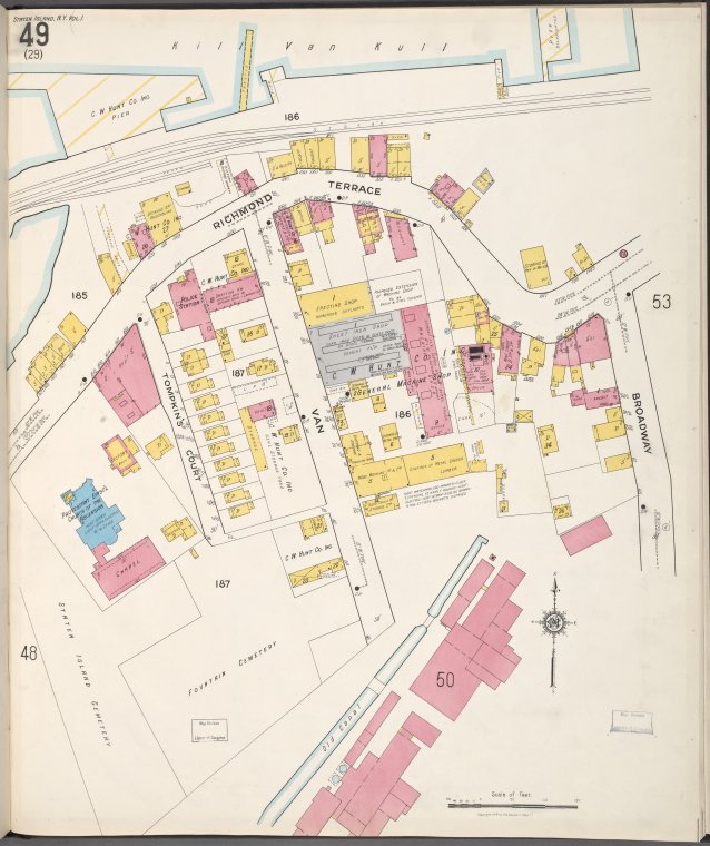 Staten Island, V. 1, Plate No. 49 [Map bounded by Kill Van Kull ...