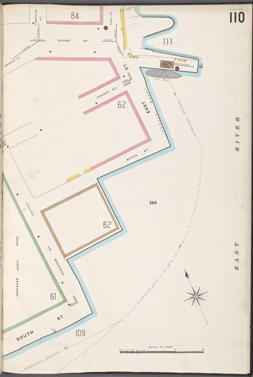 Manhattan, V. 1, Plate No. 110 [Map bounded by Grand St., East River ...