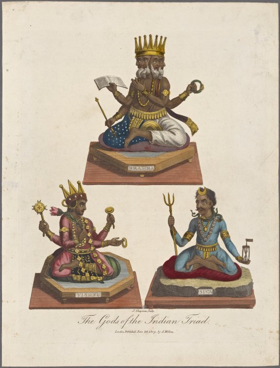 The gods of the Indian triad - NYPL Digital Collections