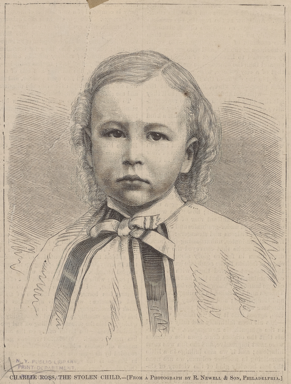 Charlie Ross, the stolen child.--(From a photograph by R. Newell & Son ...