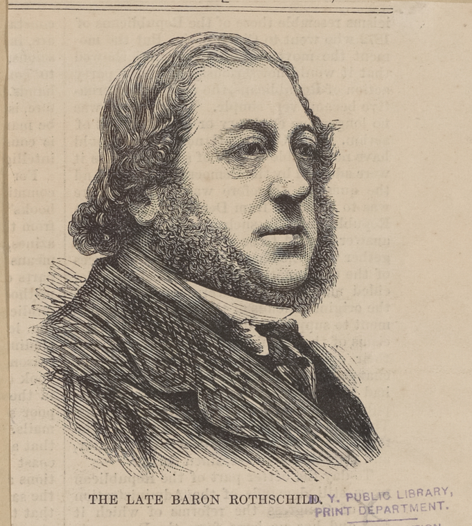 The late Baron Rothschild. - NYPL Digital Collections