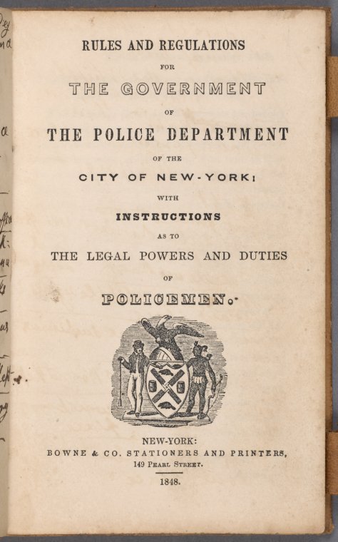 Rules and regulations for the government of the Police Department of ...