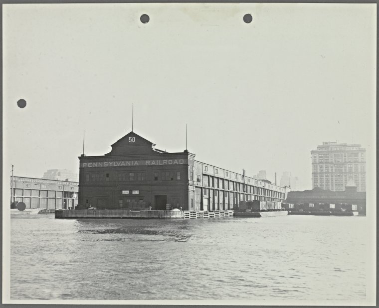 Pennsylvania Railroad at Pier 50, North River - NYPL Digital Collections