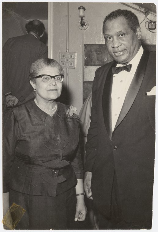 Paul Robeson With His Wife