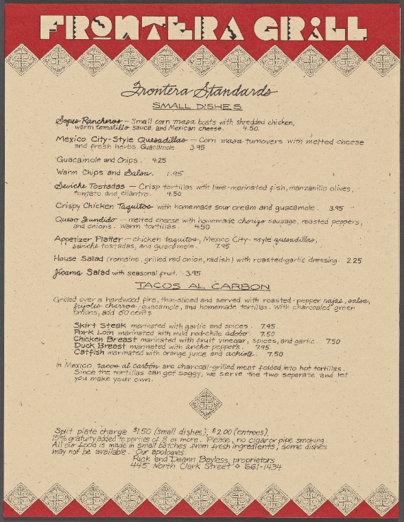 Frontera Grill - NYPL Digital Collections