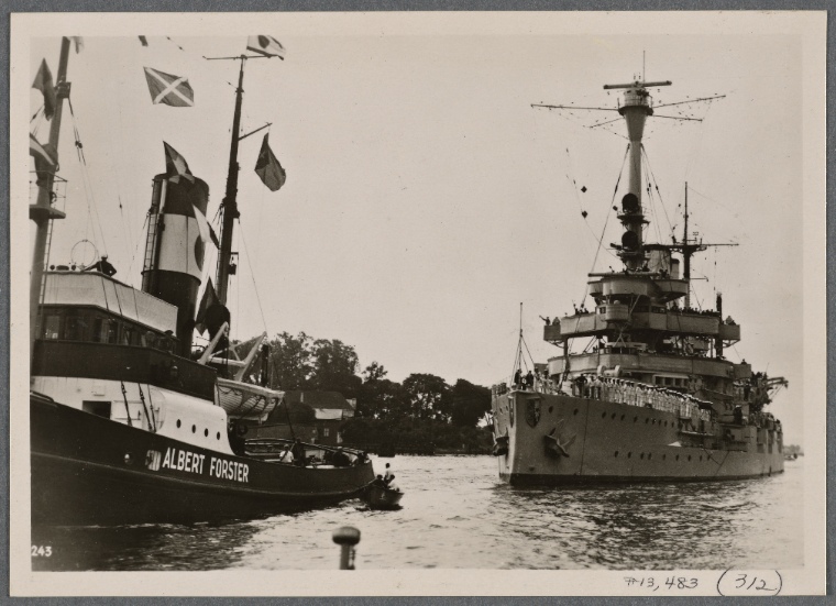 To the great joy of the people of Danzig, the German navy school ship ...