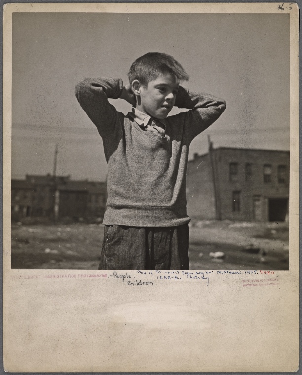 Boy of the St. Louis slum district, Missouri - NYPL Digital Collections