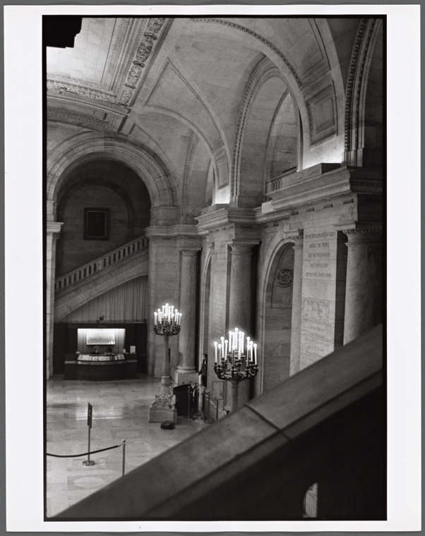 Stephen A. Schwarzman Building, interior, Astor Hall - NYPL Digital ...