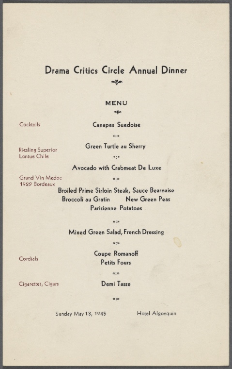 Hotel Algonquin - NYPL Digital Collections